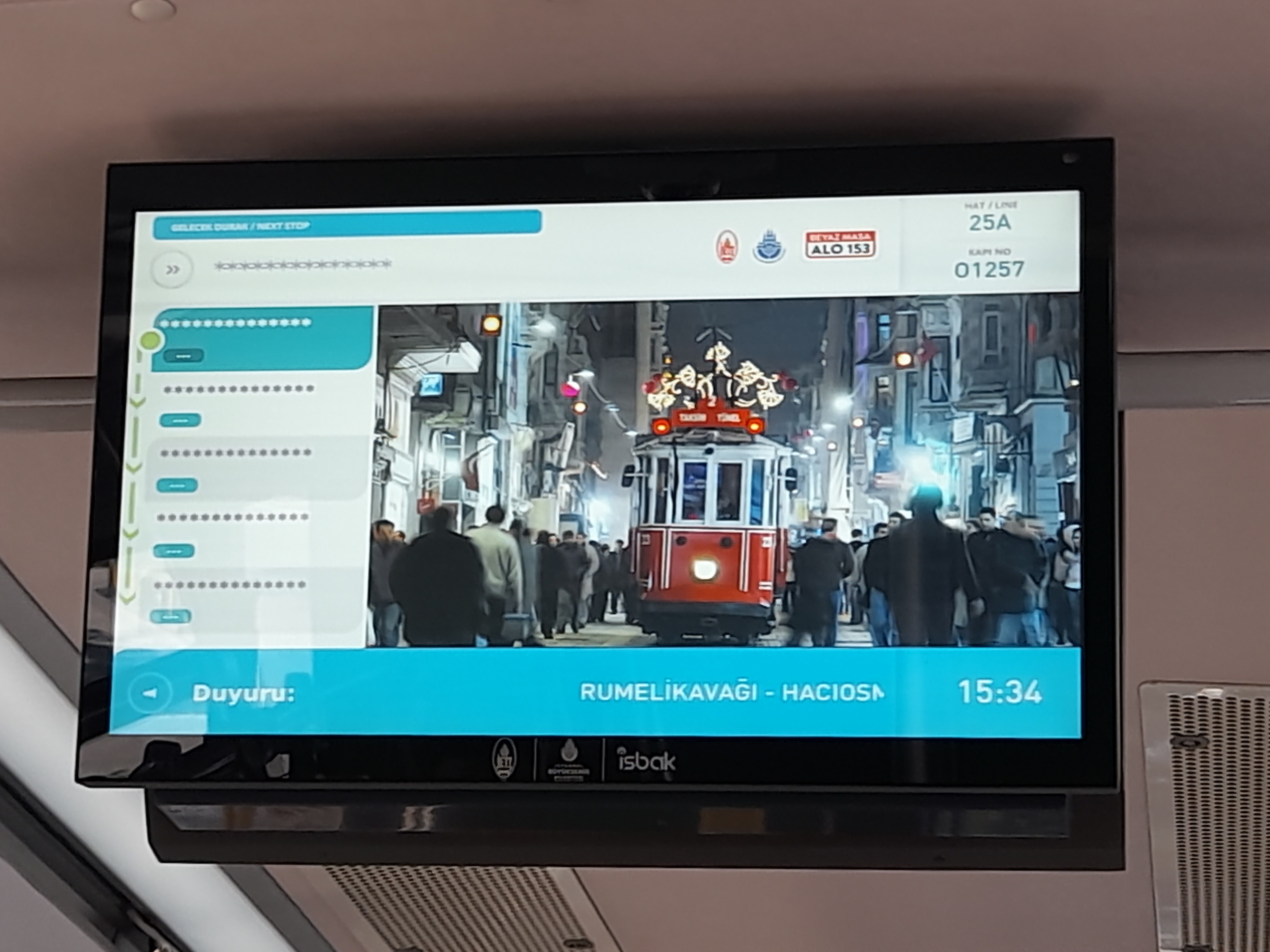iett otobüs ekranı - uludağ sözlük galeri
